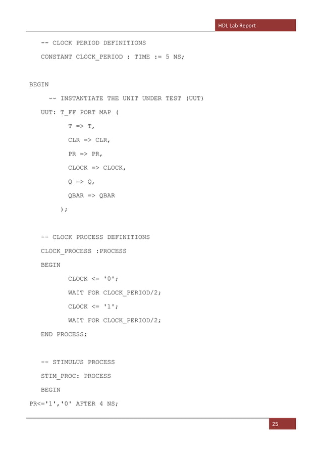 VHdl lab report | PDF VHdl lab report | PDF