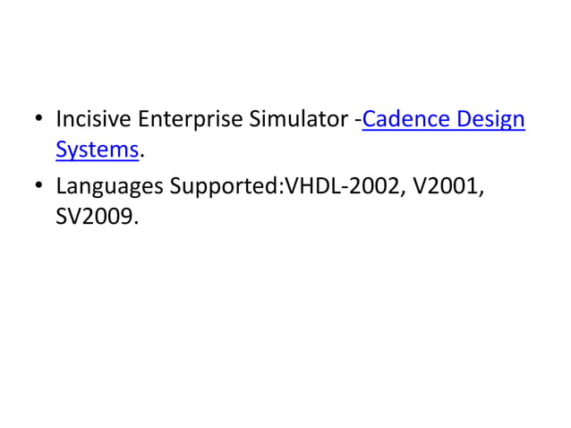 Hdl simulators | PPT