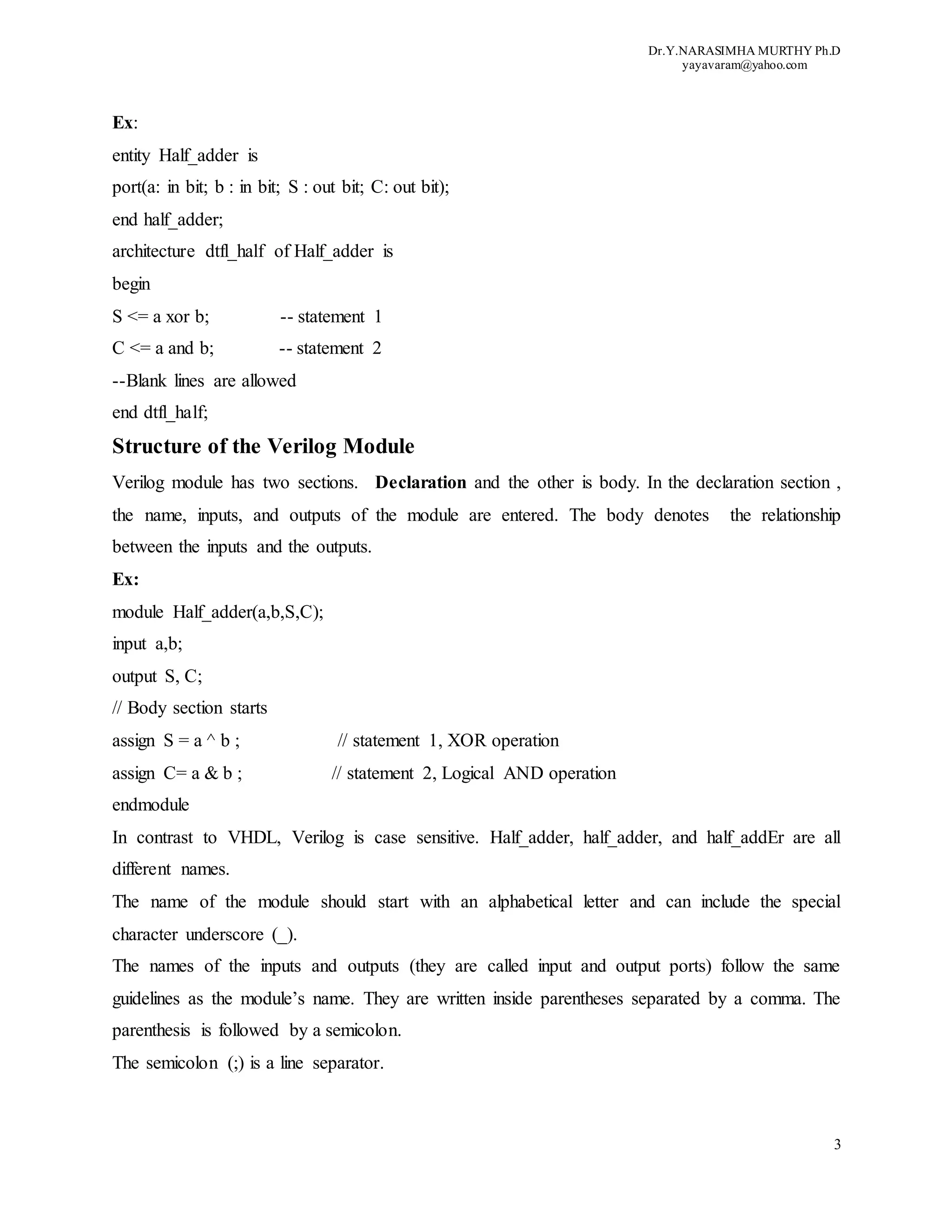 OVERVIEW OF HARDWARE DESCRIPTION LANGUAGES (HDLs) | DOCX