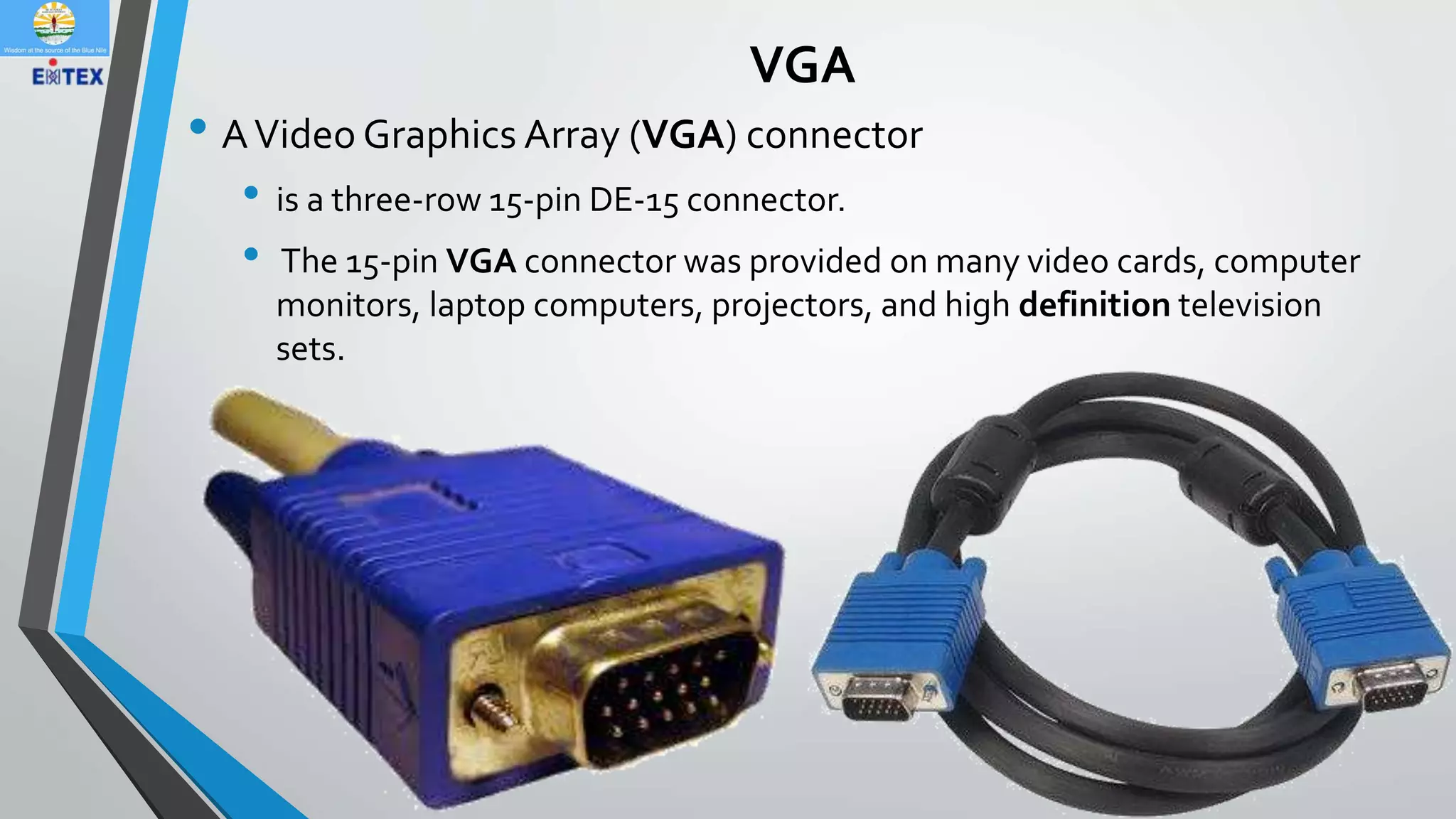 Hdmi and vga cables | PPTX