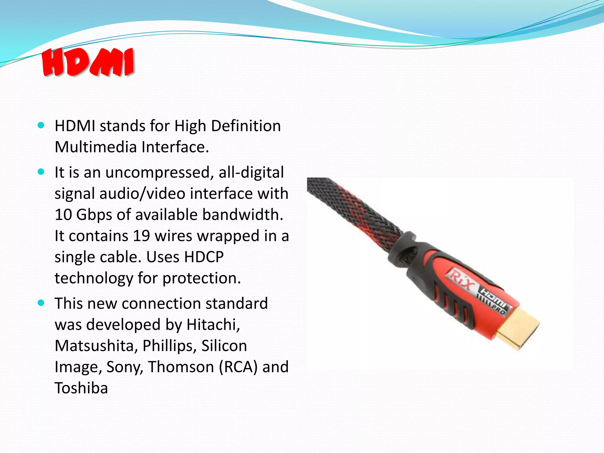 Hdmi cables | PPTX