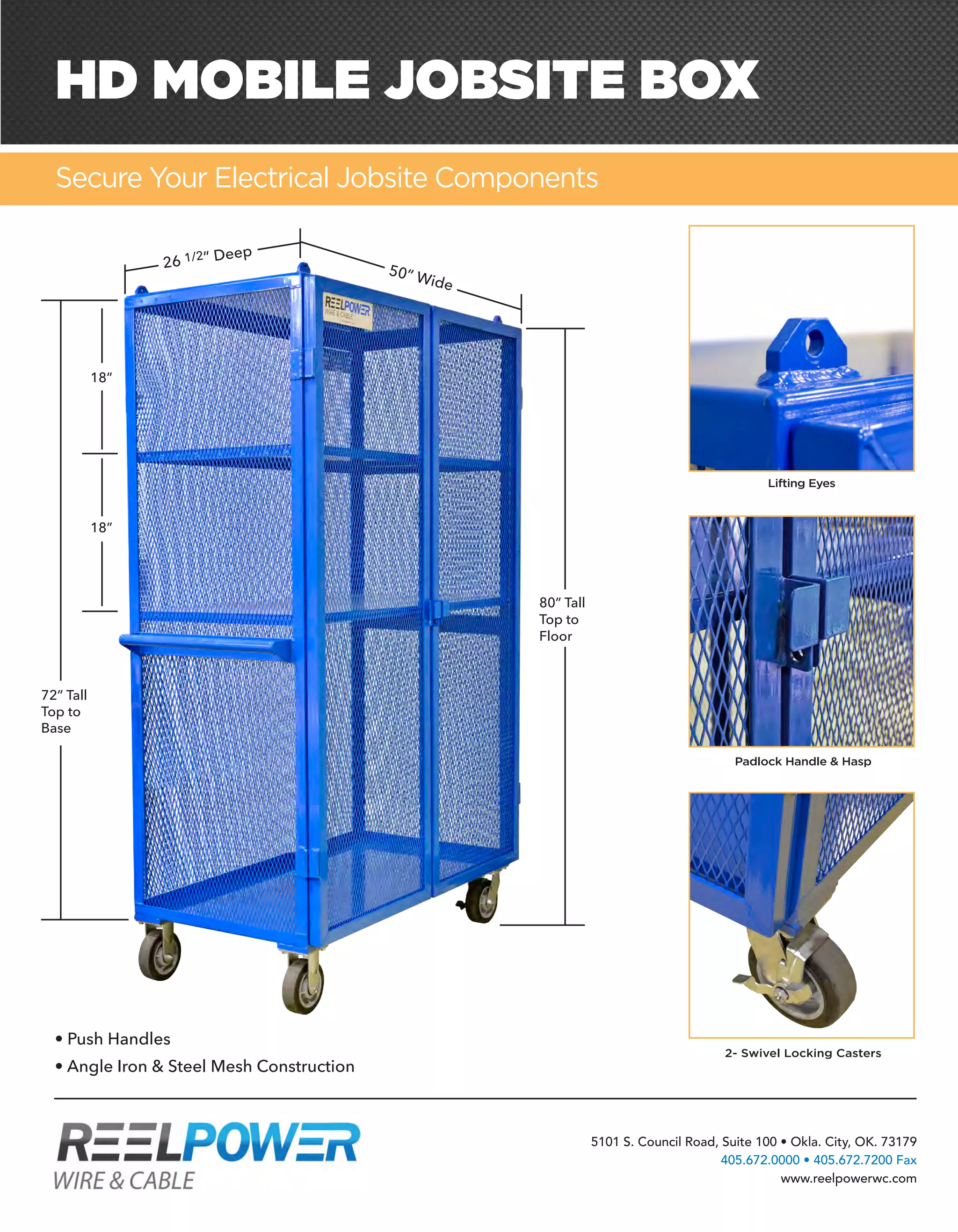 HD Mobile Jobsite Box | Reelpower Wire & Cable | PDF