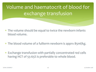 Hdn and exchange transfusion | PPTX