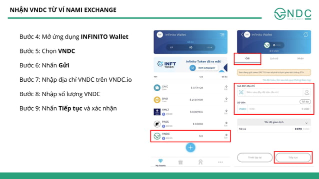 VNDC - Receive VNDC from Infinito Wallet | PDF