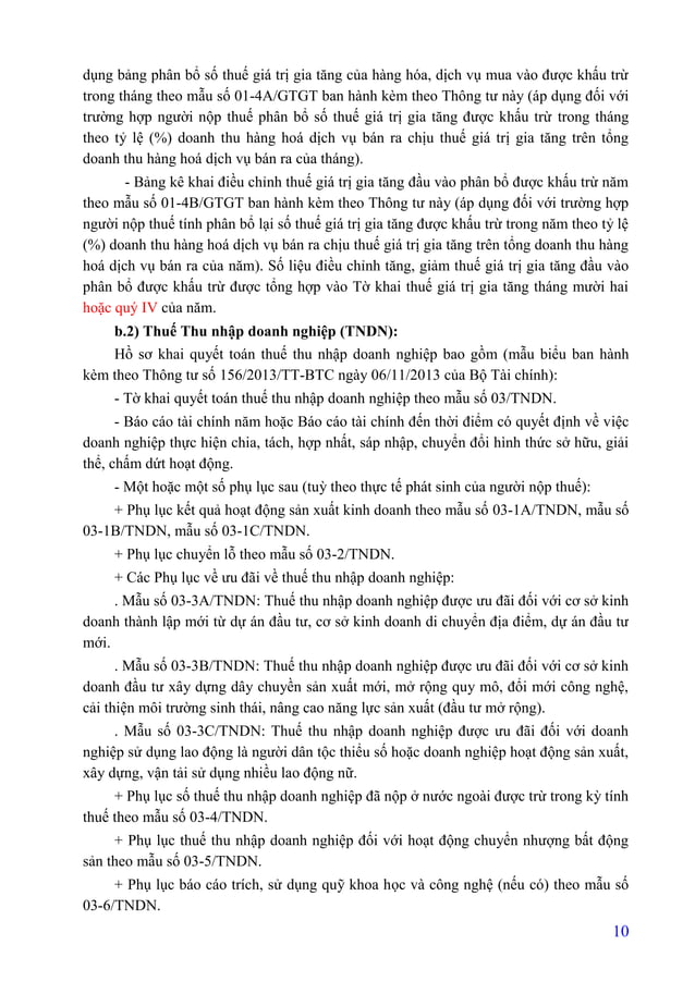 Hd nop ho so khai thue quy i 2014 | PDF