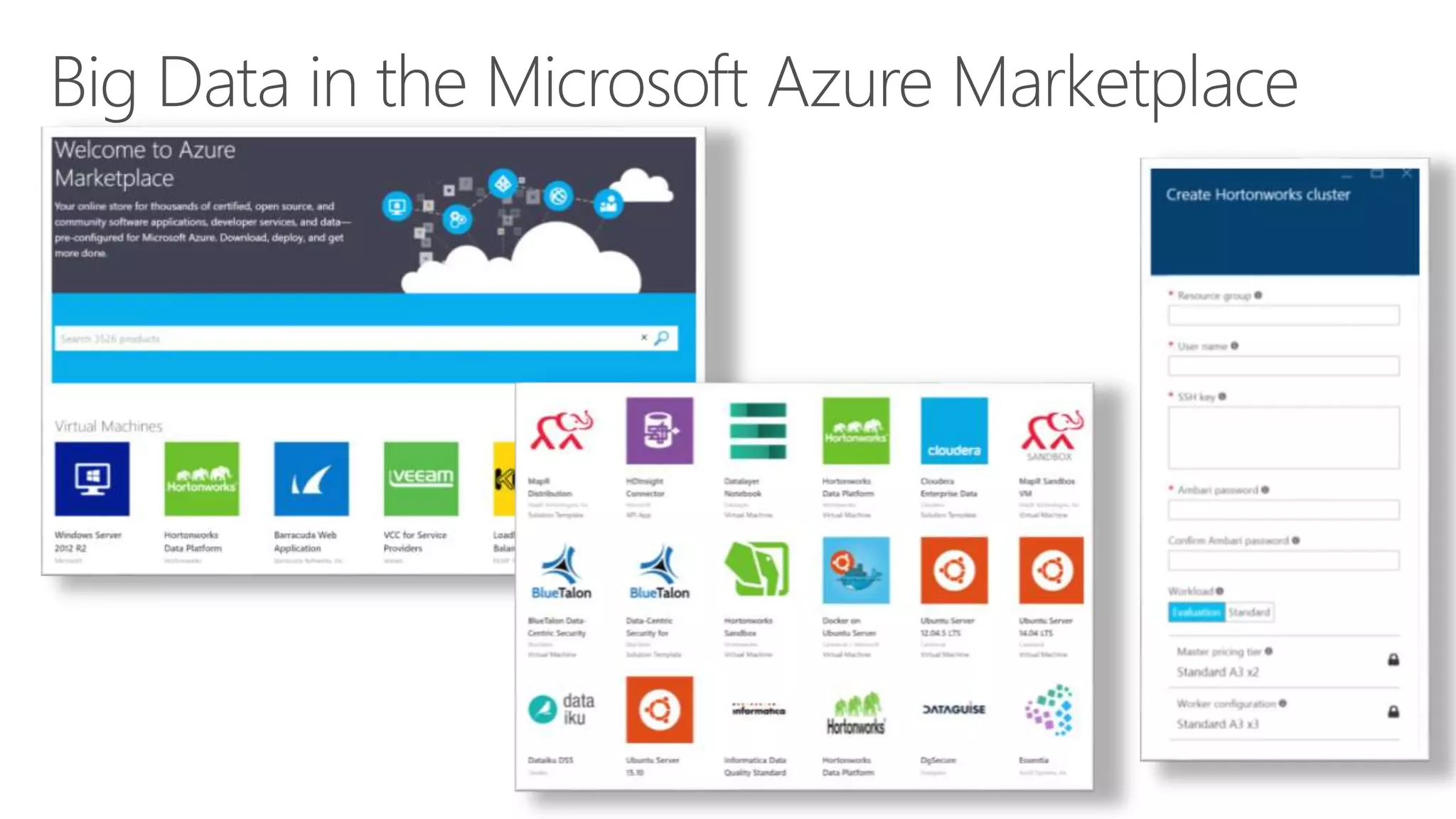 Big Data in the Cloud with Azure Marketplace Images | PPT