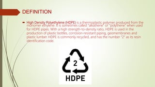 High Density Polyethylene Monomer