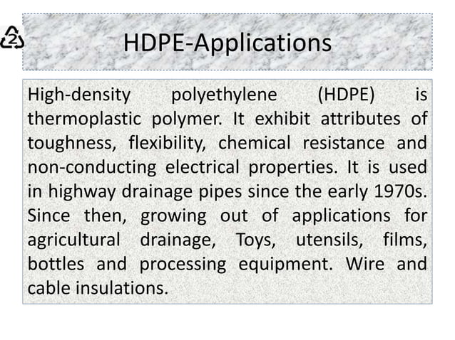 Hdpe fibers | PPTX