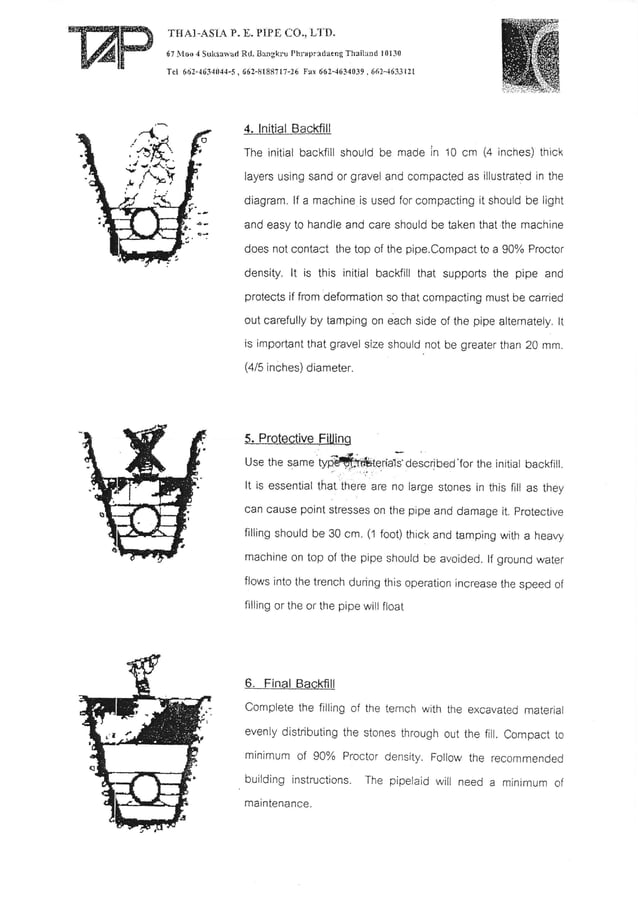 Hdpe pipe laying วิธีฝักกลบท่อ hdpe | PDF | Geology | Science