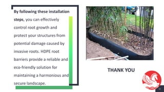 Step By Step Installation Process of HDPE Root Barrier | PDF