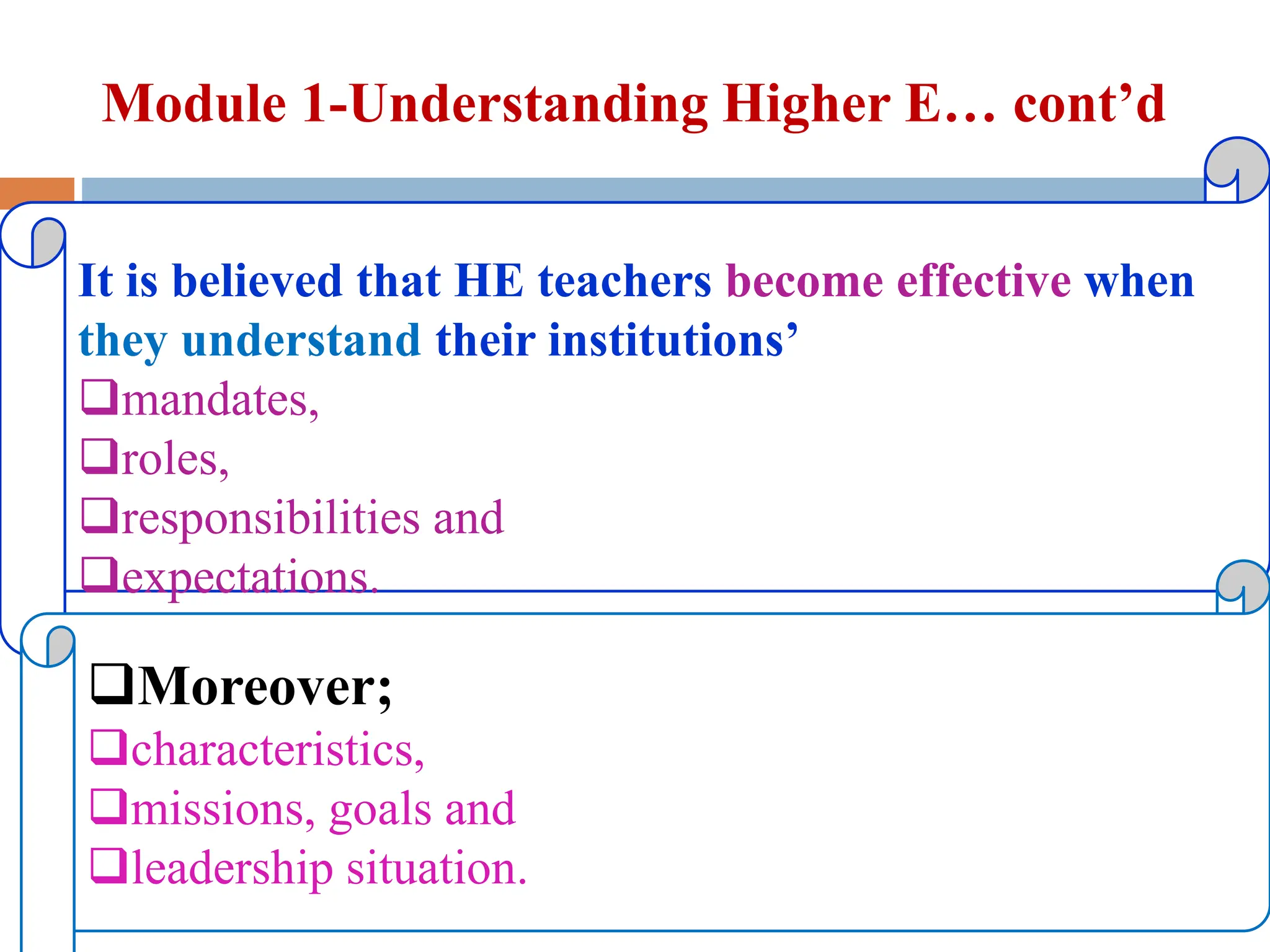 HDP Module One (1).pptx | Professional School | Postgraduate Education