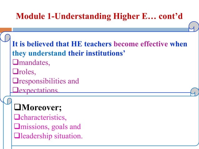 HDP Module One (1).pptx | Professional School | Postgraduate Education