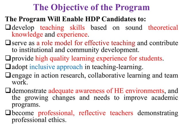 HDP Module One (1).pptx | Professional School | Postgraduate Education