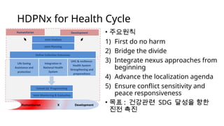 relevant information on HDP Nexus for health | PPTX