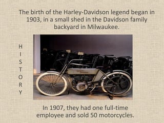 Harley D | PPT | Motorcycle Sports | Auto Racing
