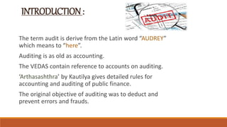 Auditng and Features of Audit | PPTX