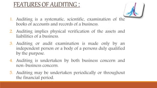 Auditng and Features of Audit | PPTX