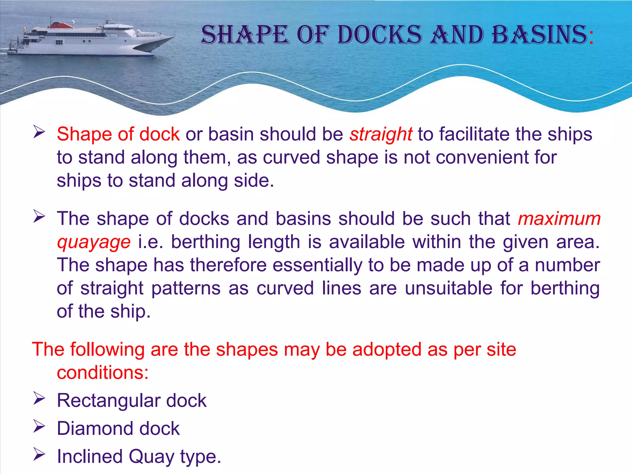 H & d ppt 05 wet docks | PPT