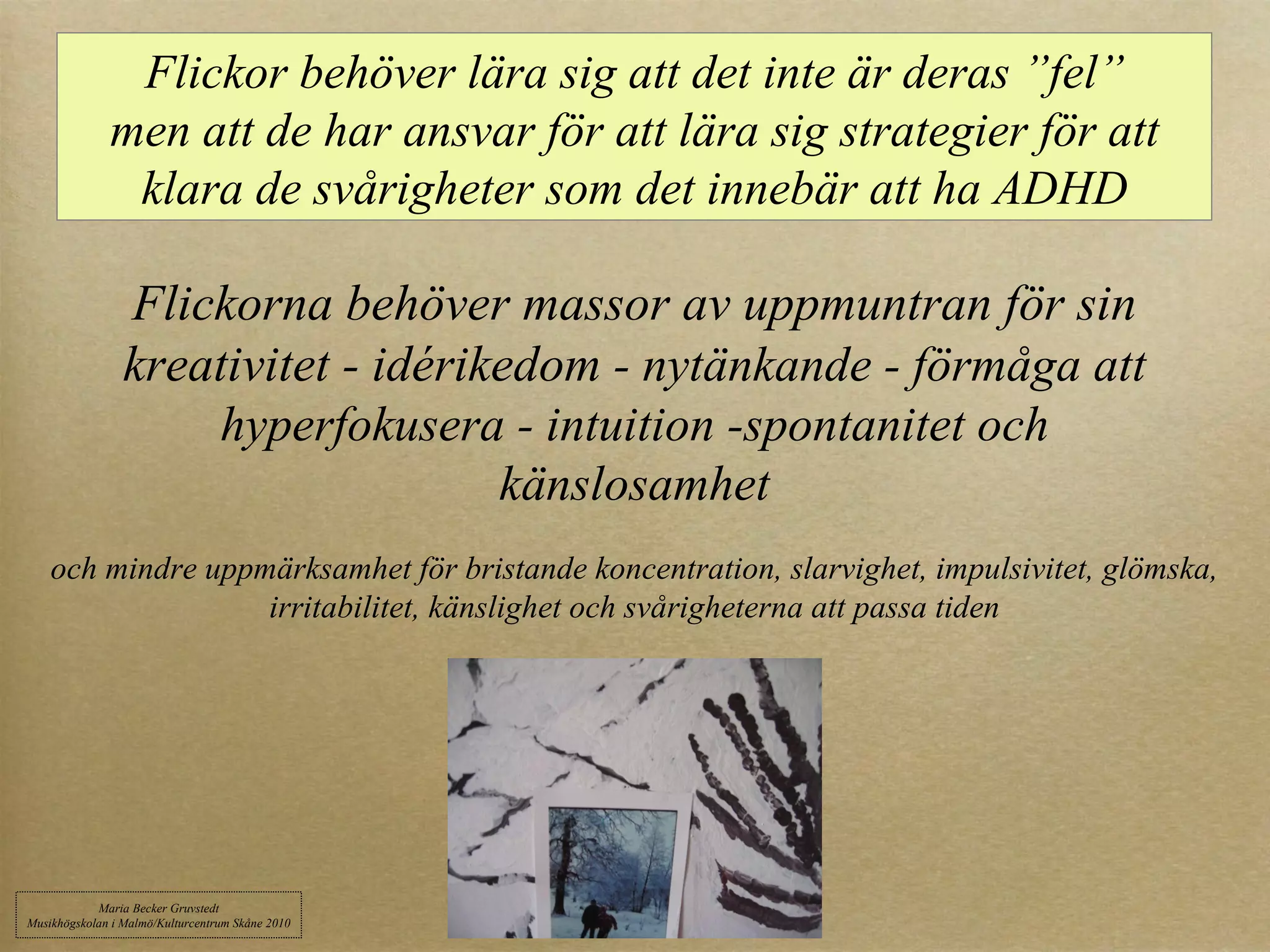 Flickor med ADHD | PPT