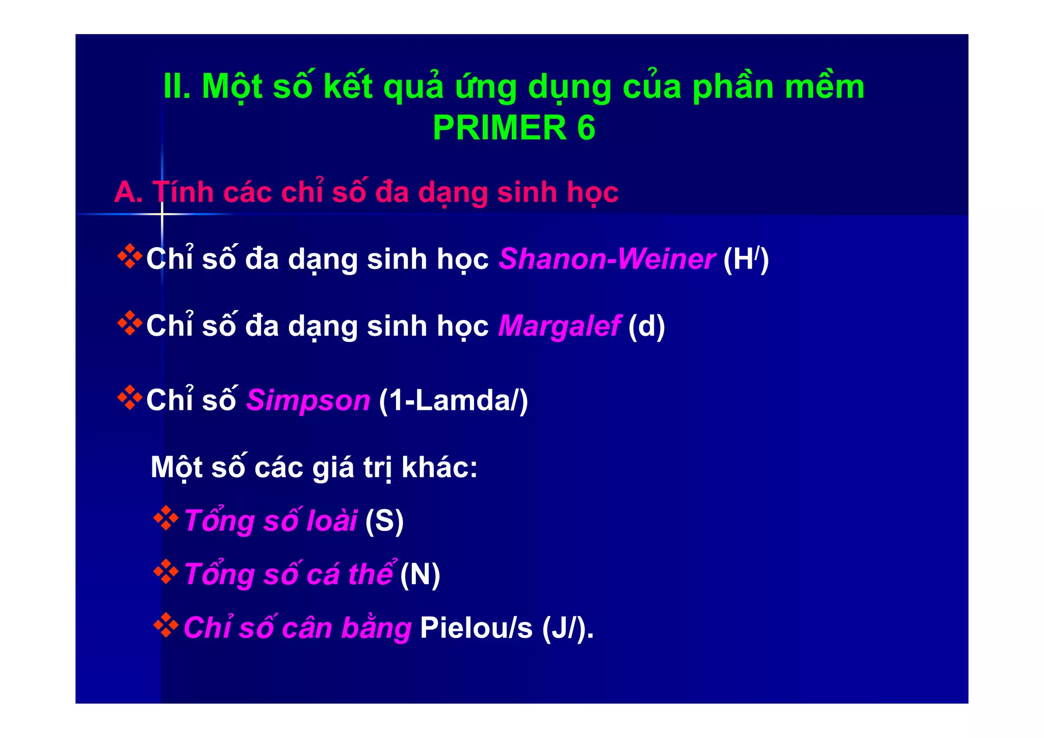Hướng dẫn sử dụng phần mềm Primer 6 - PGS TS. Viên Ngọc Nam | PDF