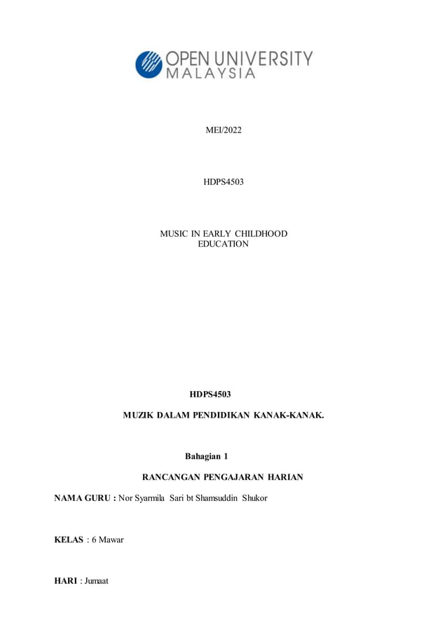 HDPS 4503 assignment.doc