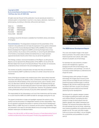 UNDP Human Development Report 2025 Full Version | PDF