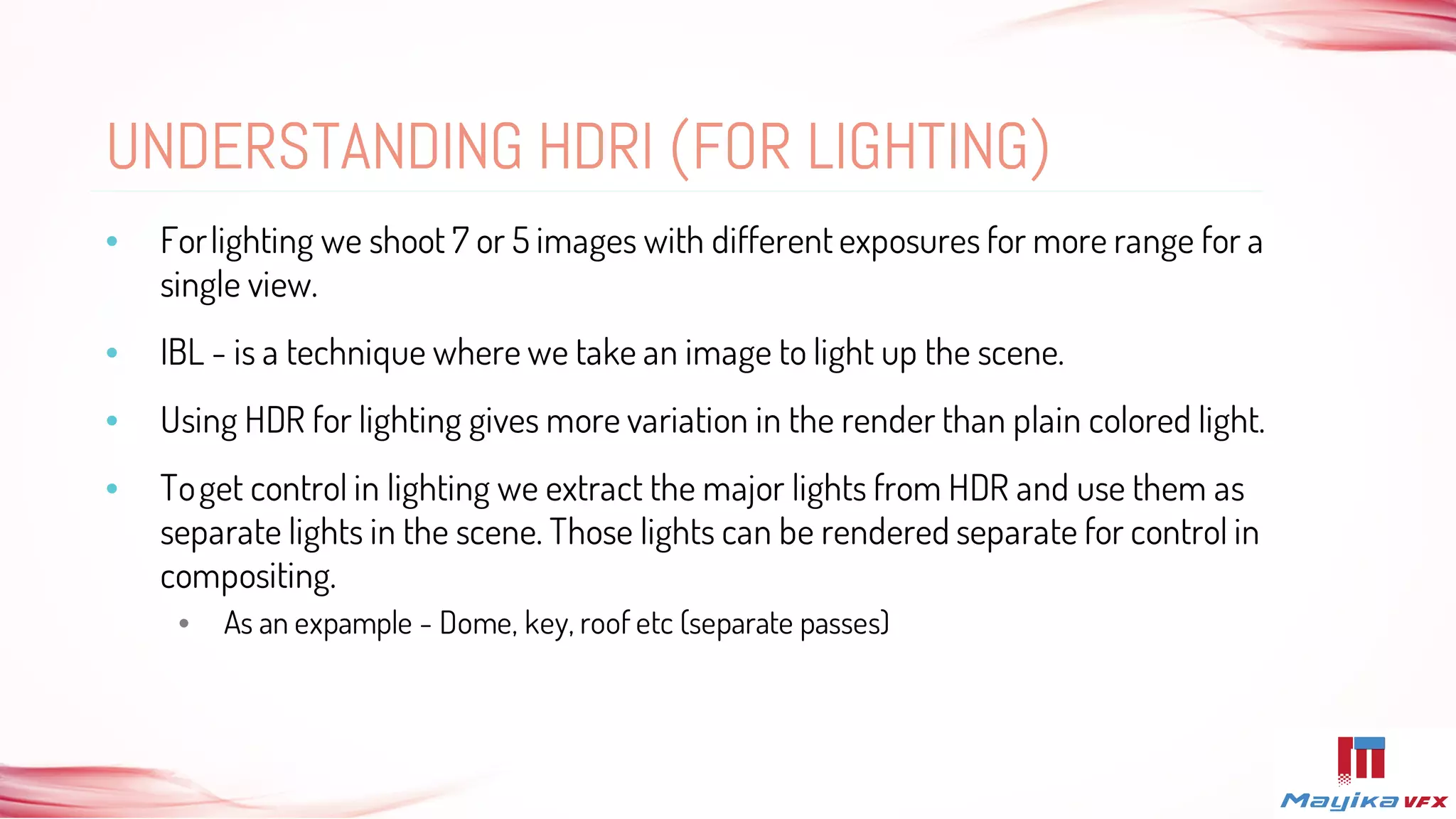 Understnading HDRI for VFX Lighting | PPT