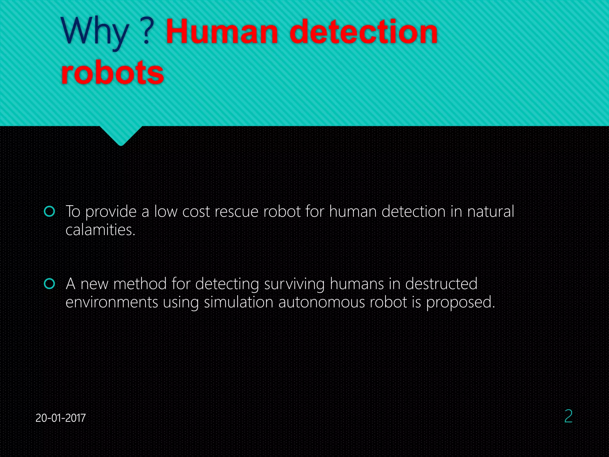 Human Detection Robot | PPTX