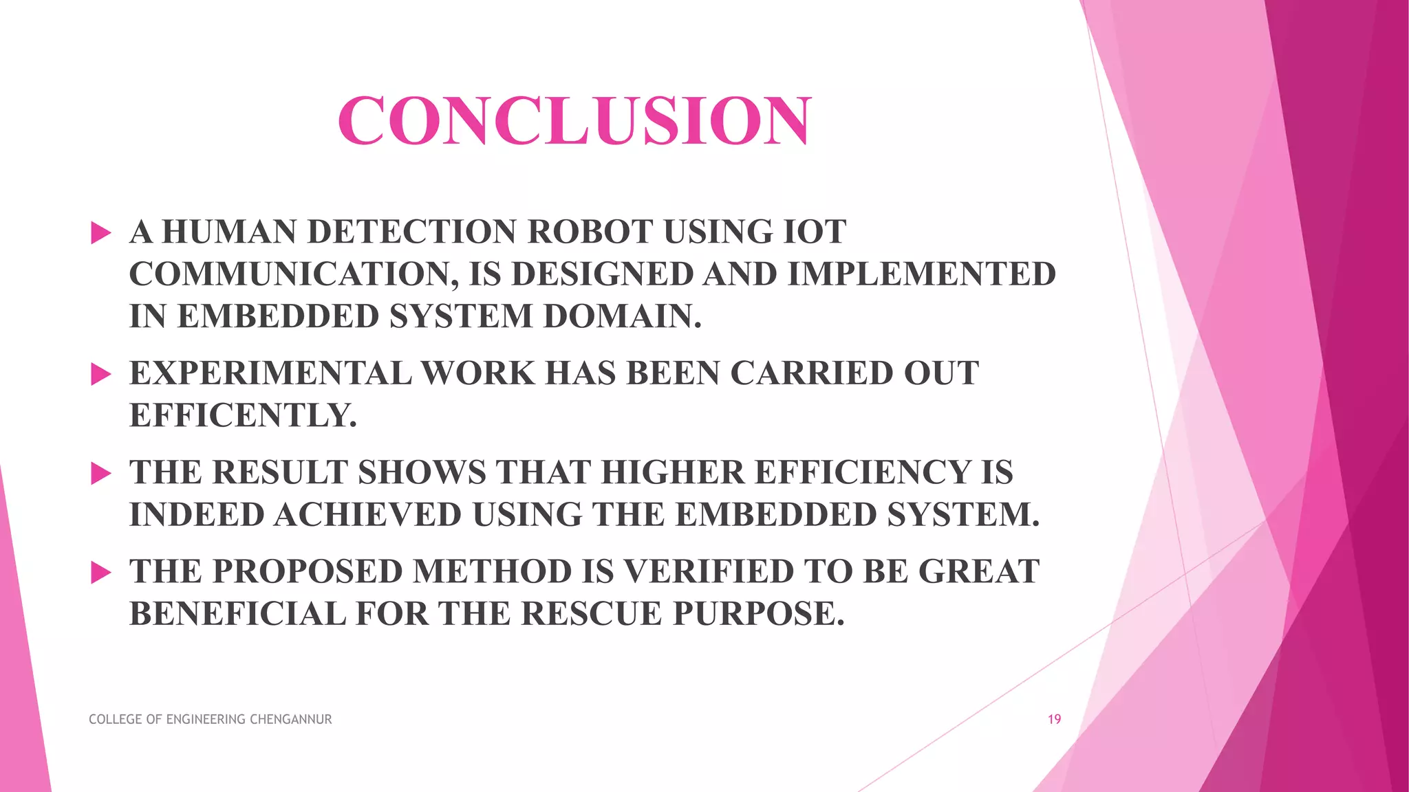 Human Detection Robot Pptx