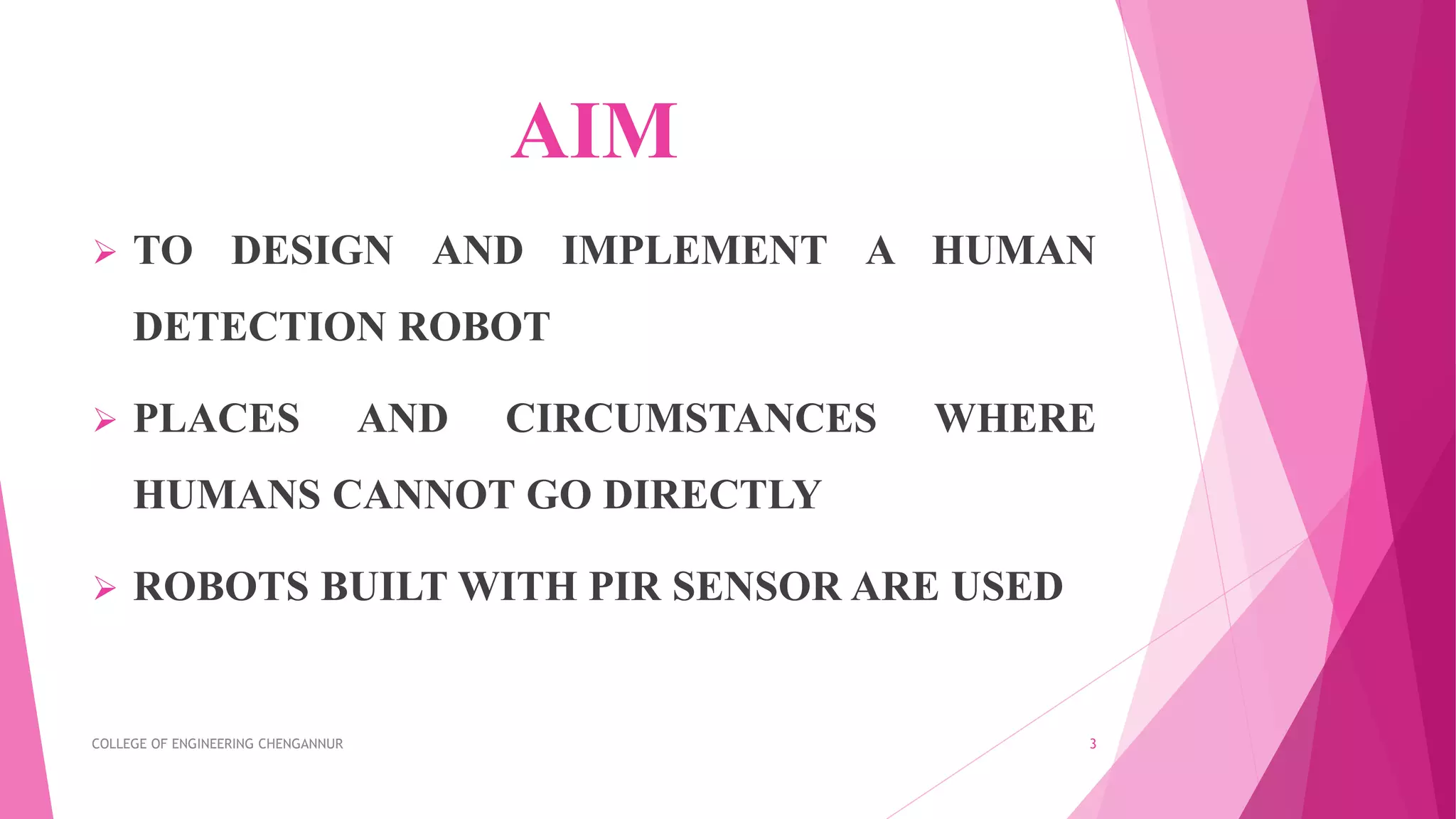 Human Detection Robot Pptx