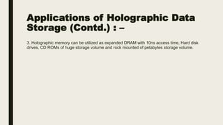 Holographic Data Storage | PPT