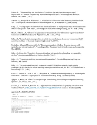 Hybrid Dynamic Simulation (HDS) Industrial Modeling Framework (HDS-IMF) | PDF
