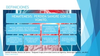 Hemorragia digestiva superior tratamiento y manejo 2024 | PPTX ...