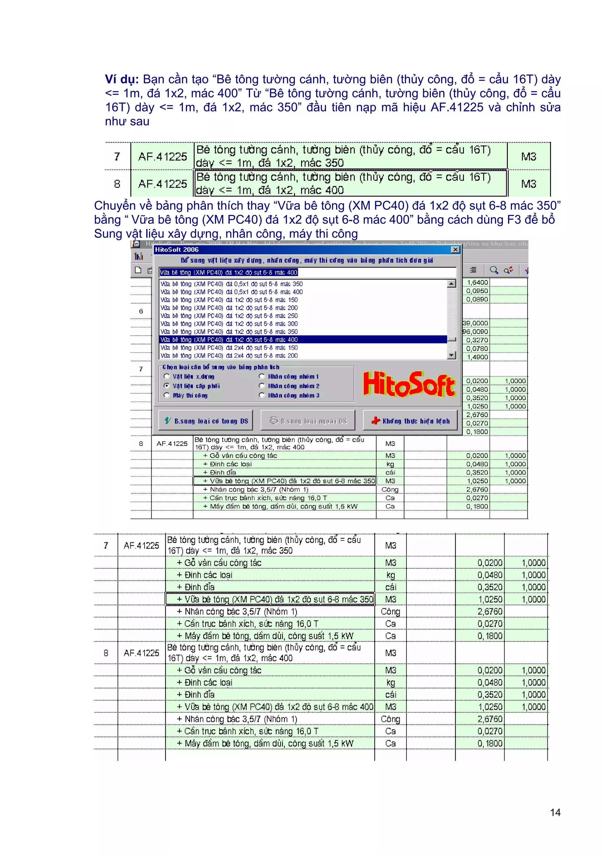 Hdsd Dutoan Hitosoft | PDF