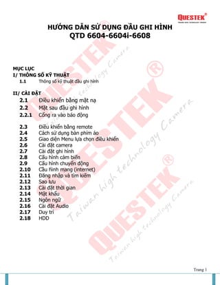 Hdsd 6604 6604i-6608 | PDF