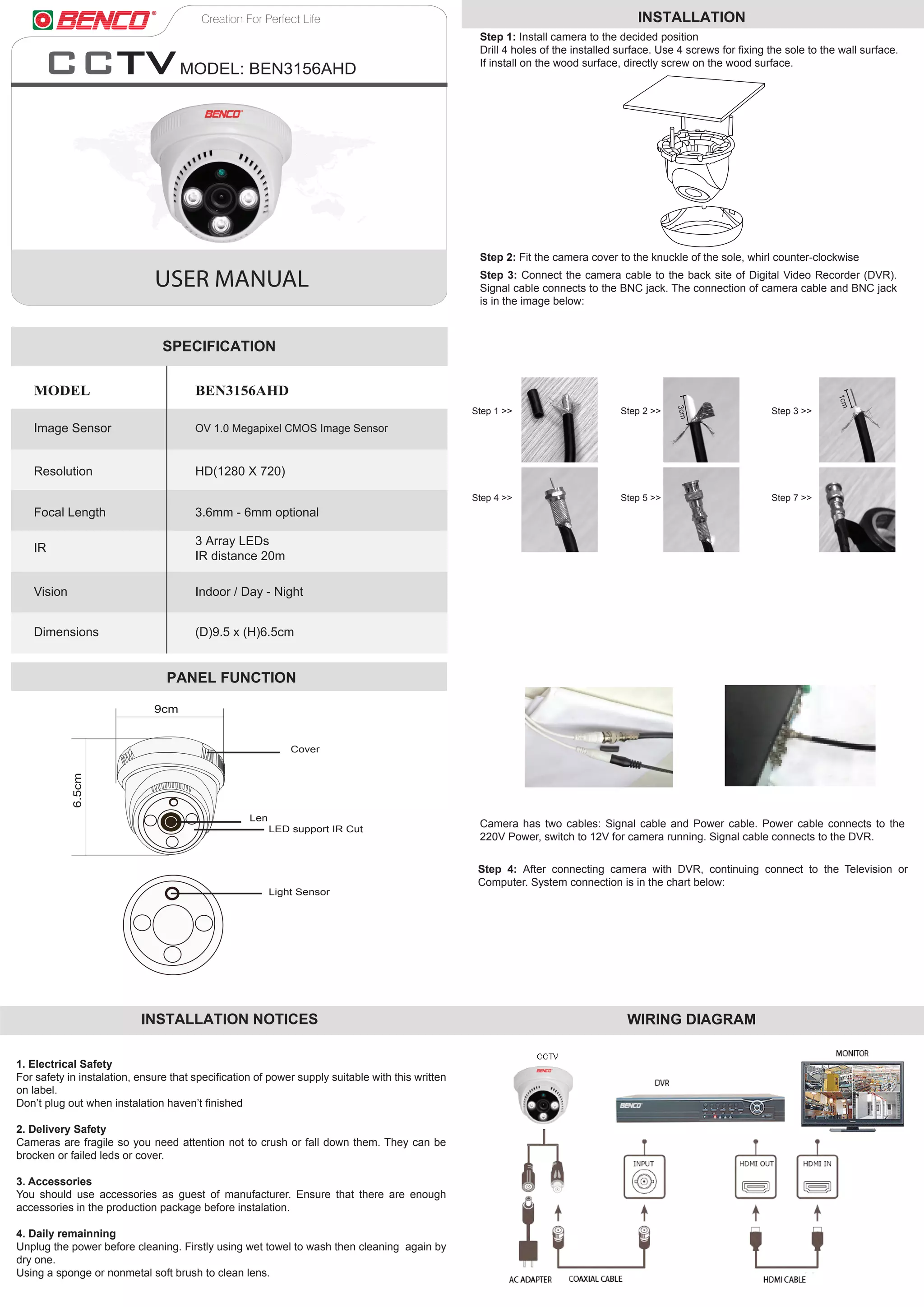 Hdsd camera 3156 ahd eng ver2 | PDF