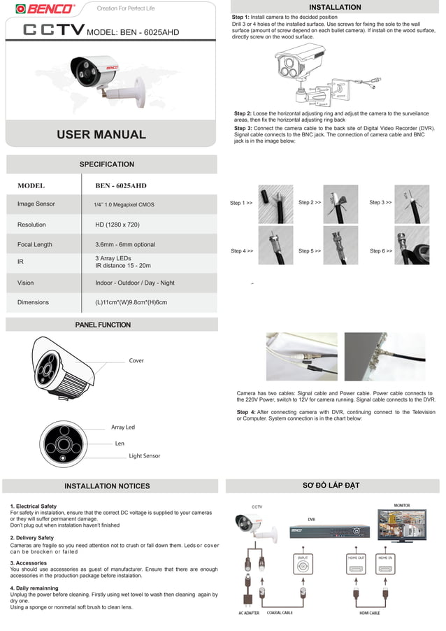Hdsd camera6025 ahd eng | PDF