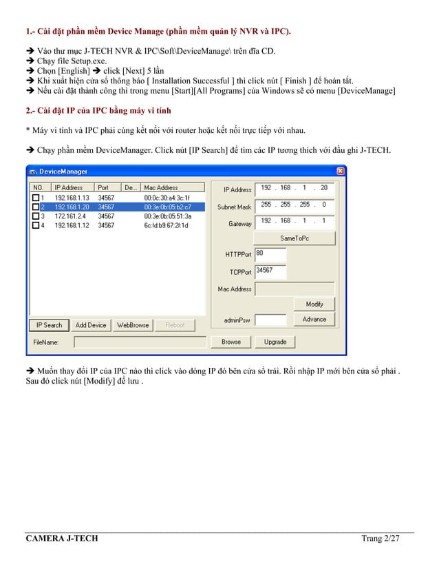 Hdsd camera ip_j-tech | PDF
