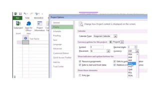 MS Project 2013 - Quick guide | PPT