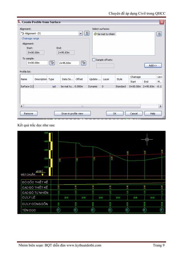 Hdsd qhcc civil 3 d | PDF