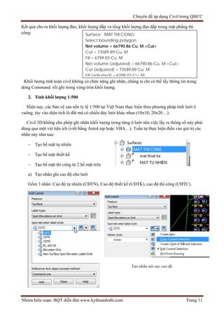 Hdsd qhcc civil 3 d | PDF