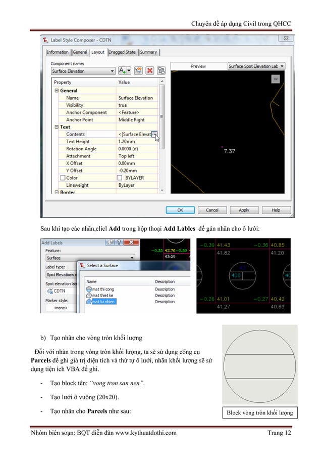 Hdsd qhcc civil 3 d | PDF