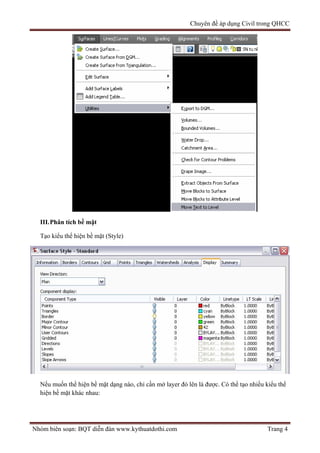 Hdsd qhcc civil 3 d | PDF