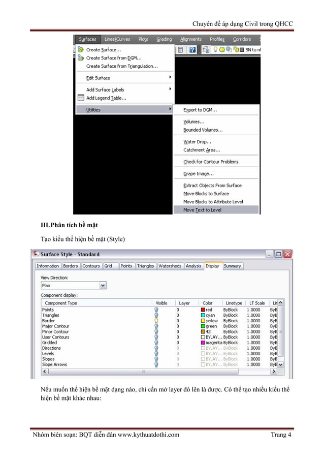 Hdsd qhcc civil 3 d | PDF
