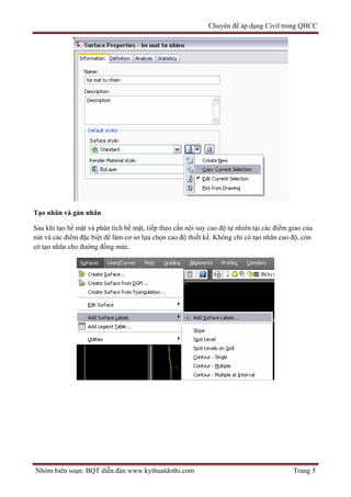 Hdsd qhcc civil 3 d | PDF