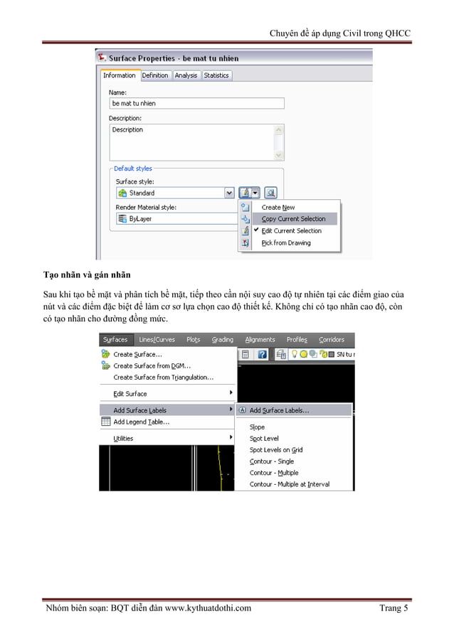 Hdsd qhcc civil 3 d | PDF