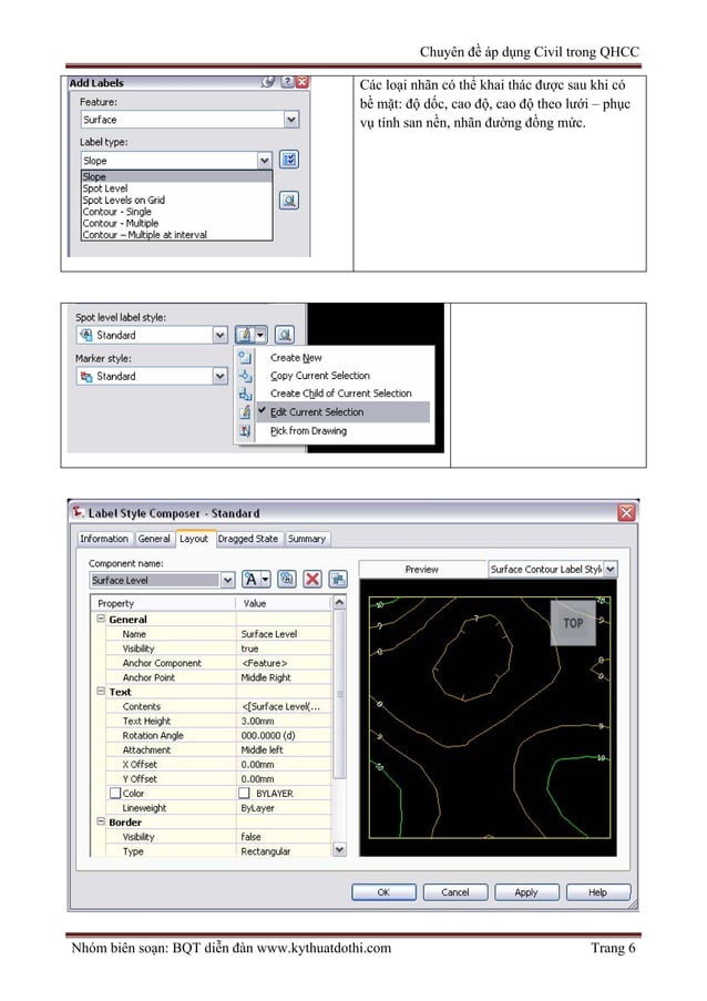 Hdsd qhcc civil 3 d | PDF
