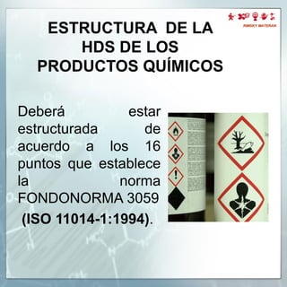 Hds (hoja de seguridad) de productos quimicos 050721 | PDF