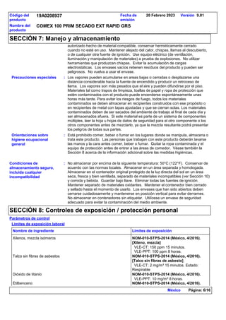 HOJA DE DATOS DE SEGURIDAD PRIMER COMEX 100.pdf