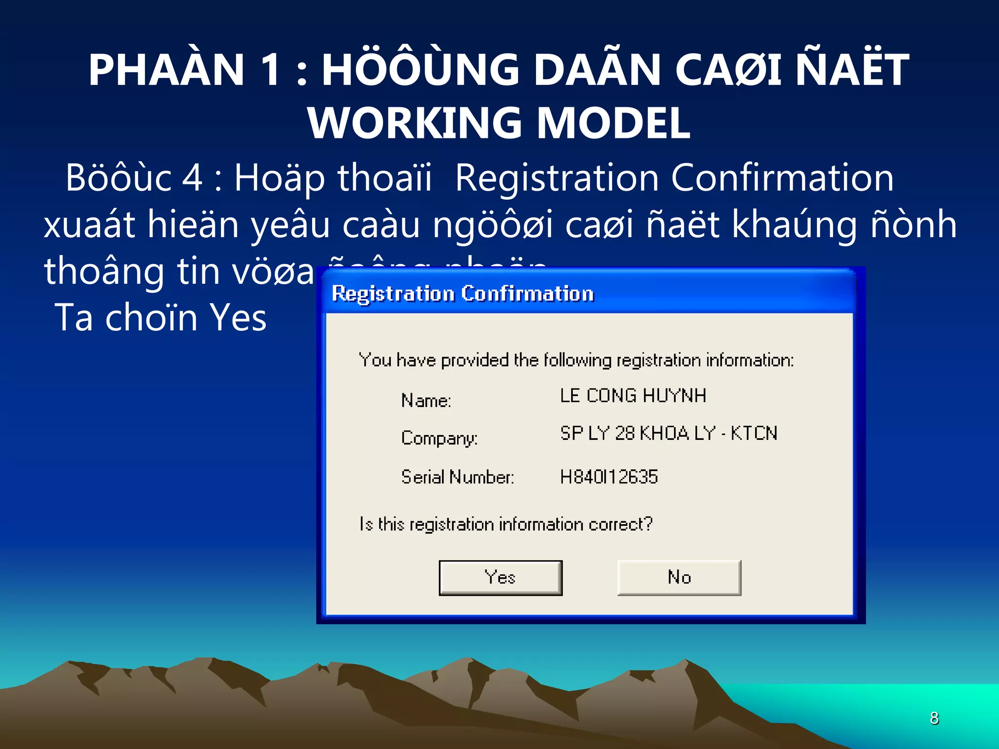 HD su dung phan mem WORKING MODEL de mo phong cachien tuong vat li.ppt